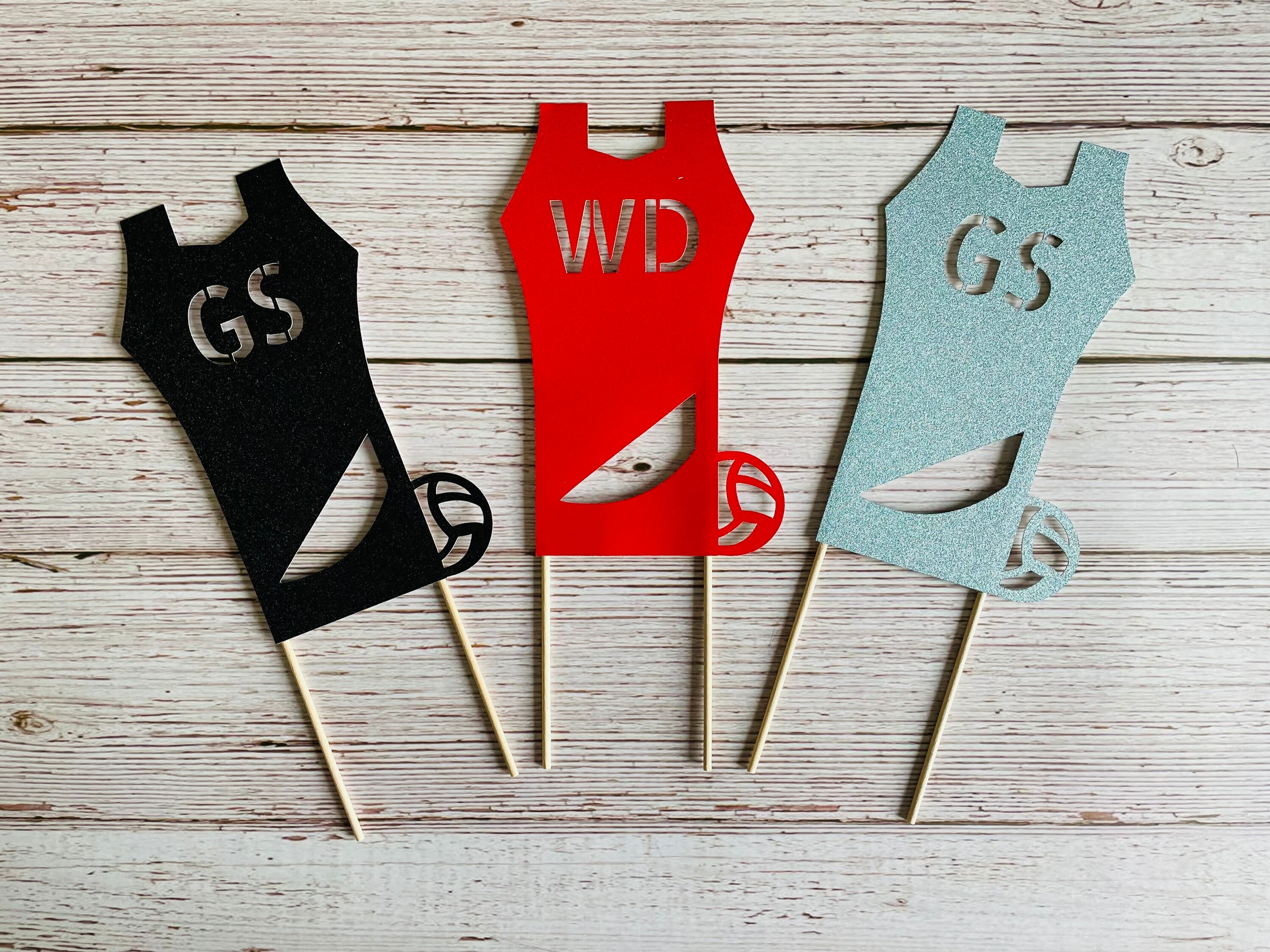 1x Netball Cake Topper / Custom Netball Position - Etsy UK