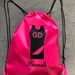 Netball Nylon Drawstring Bag Personalised With Position and Name - Etsy
