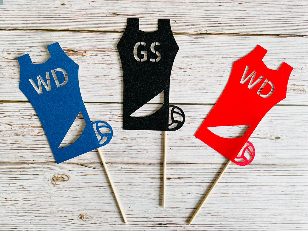 1x Netball Cake Topper / Custom Netball Position - Etsy