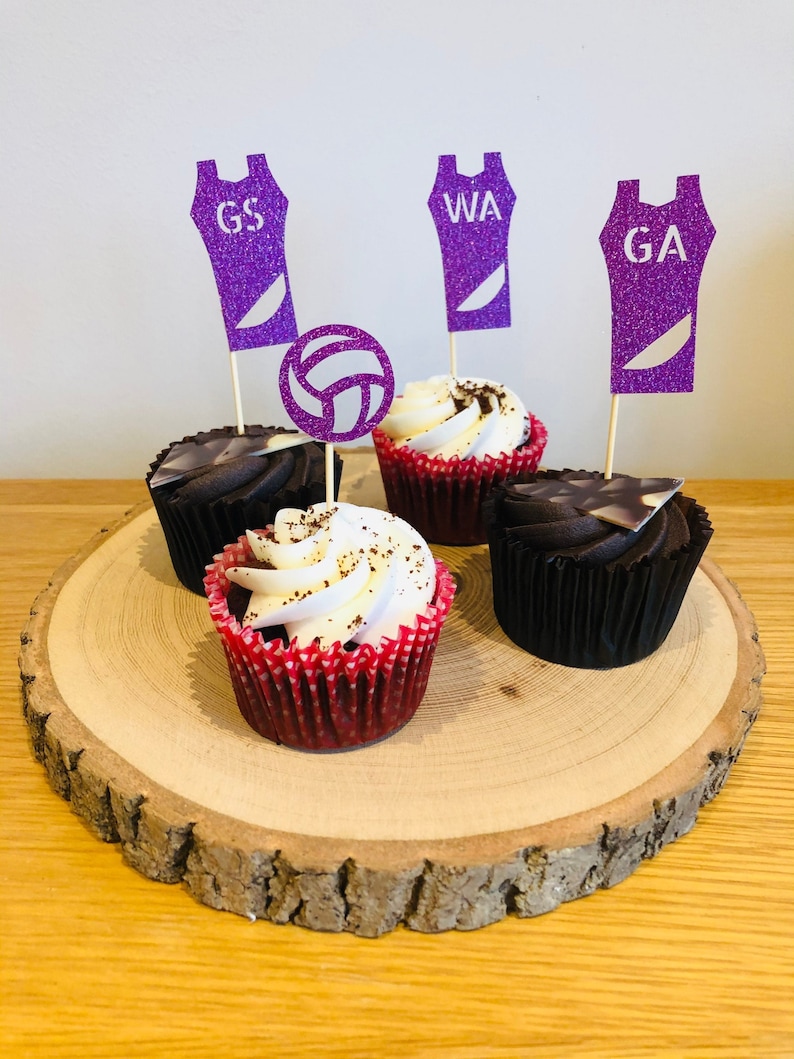 Netball Cupcake Toppers 10 Pack - Etsy
