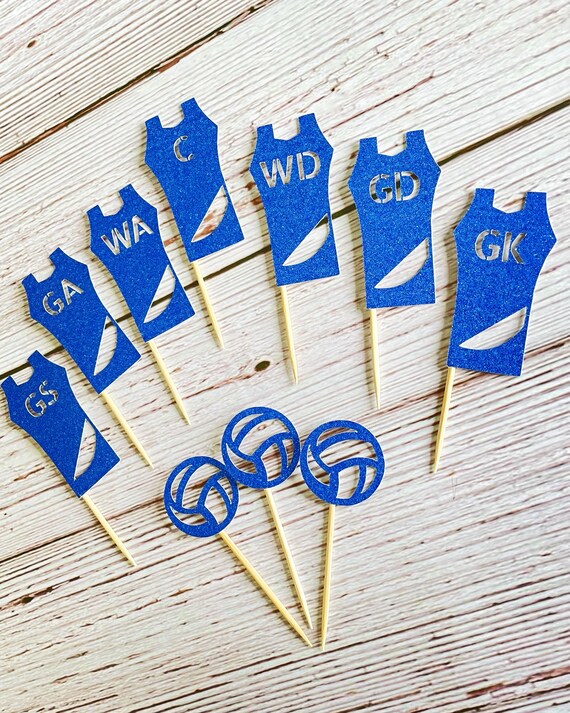Netball Cupcake Toppers 10 Pack - Etsy