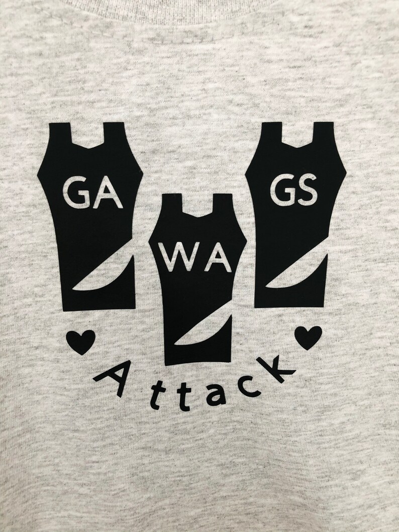 Netball T-shirt Court Positions: Attack Defence or Mid Court - Etsy UK