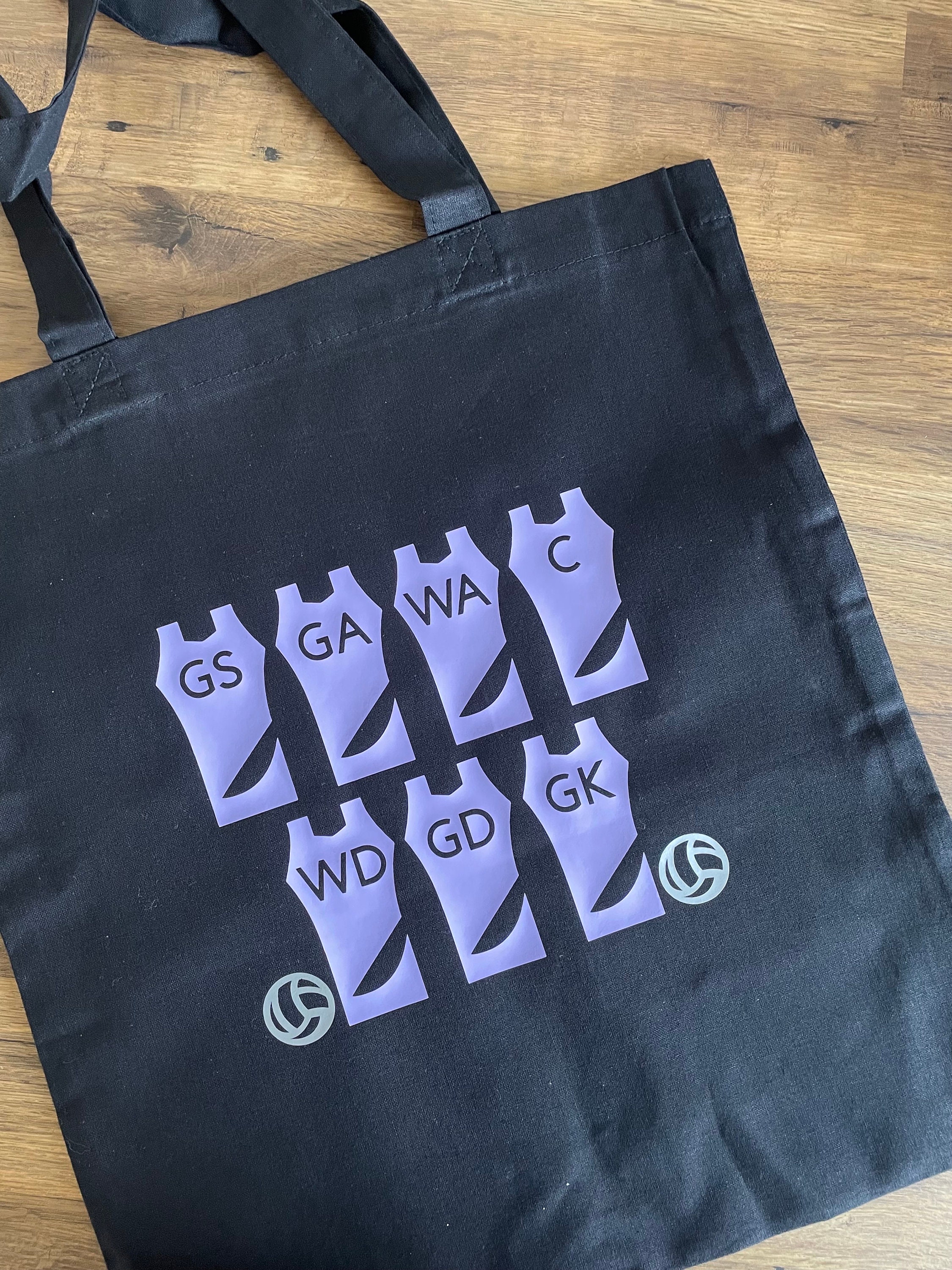 Netball Tote Bag Rainbow Team Positions - Etsy