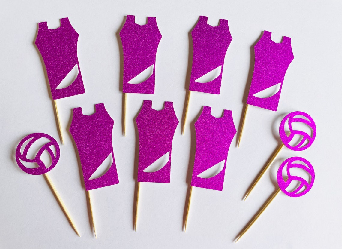 Netball Cupcake Toppers 10 Pack - Etsy