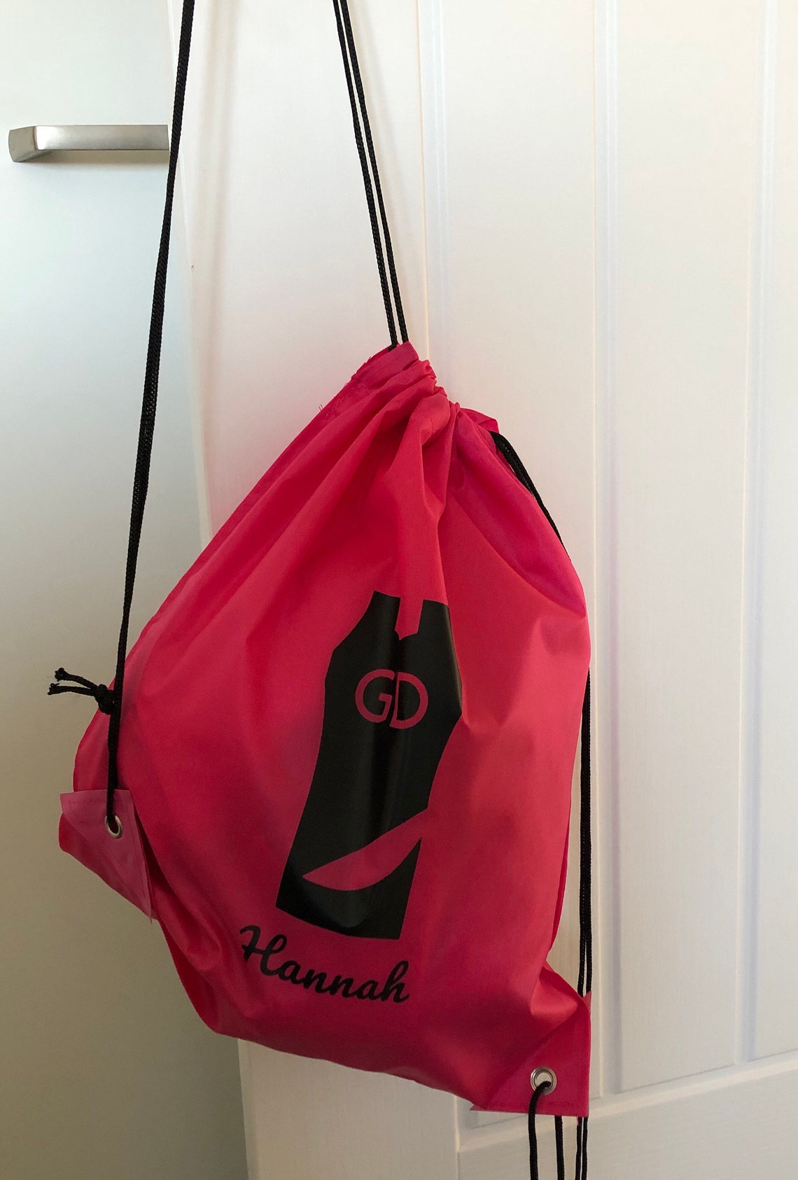 Netball Nylon Drawstring Bag Personalised With Position and Name - Etsy