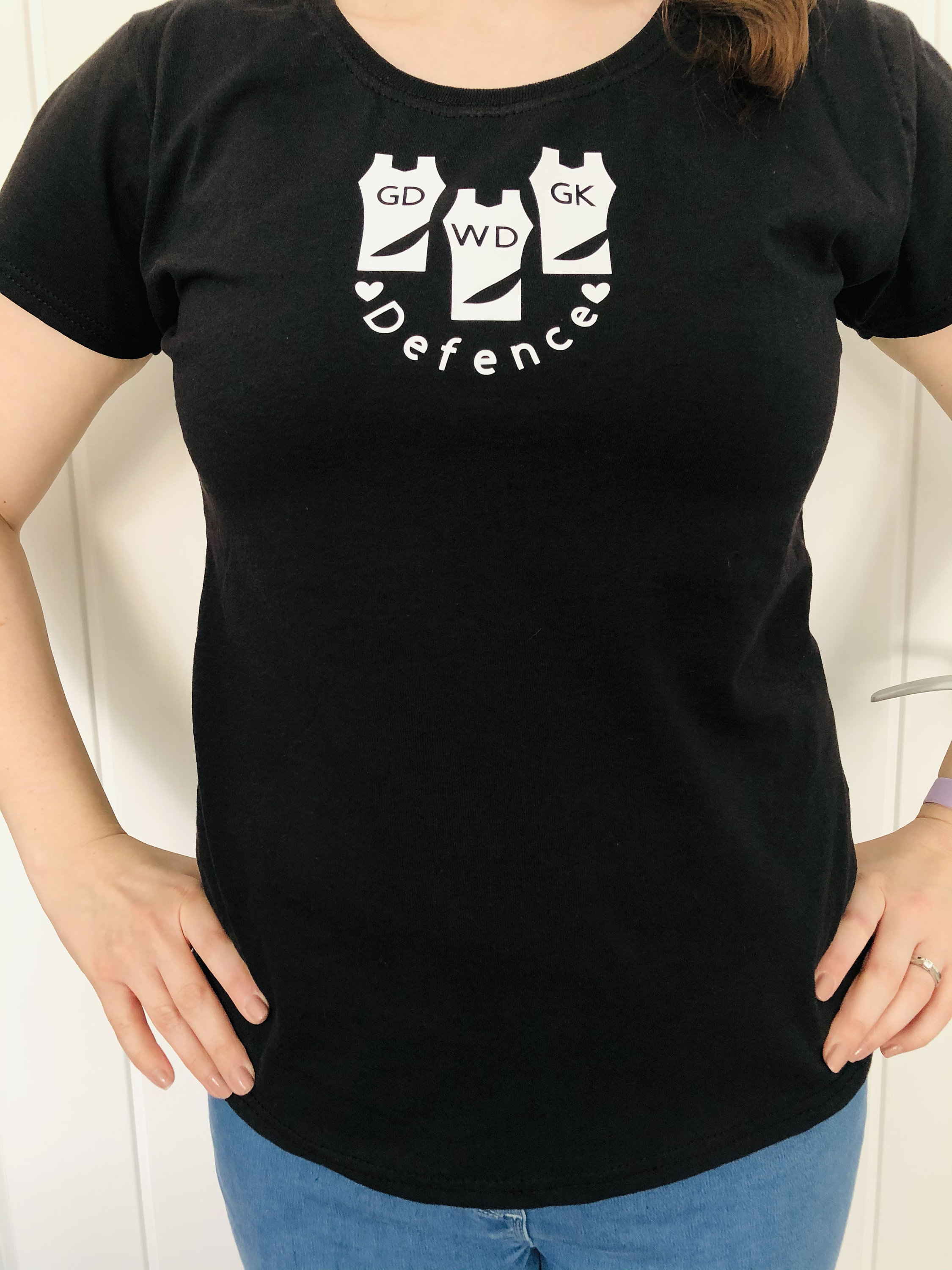 Netball T-shirt Court Positions: Attack Defence or Mid Court | Etsy UK