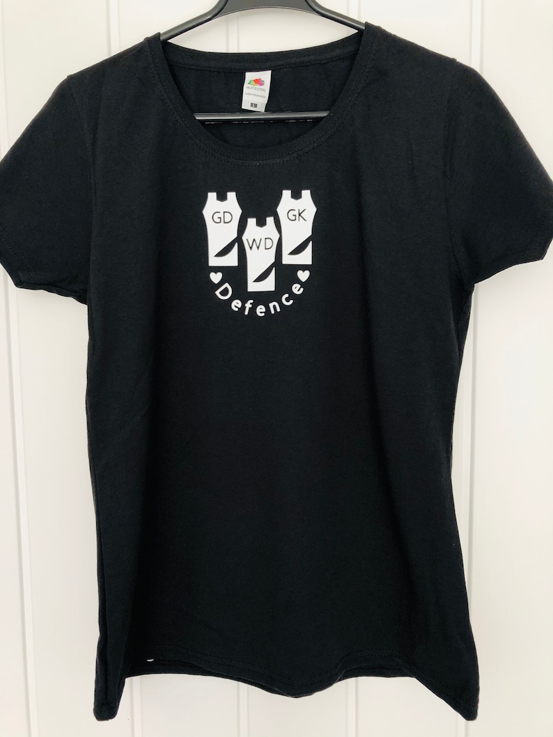 Netball T-shirt Court Positions: Attack Defence or Mid Court - Etsy UK