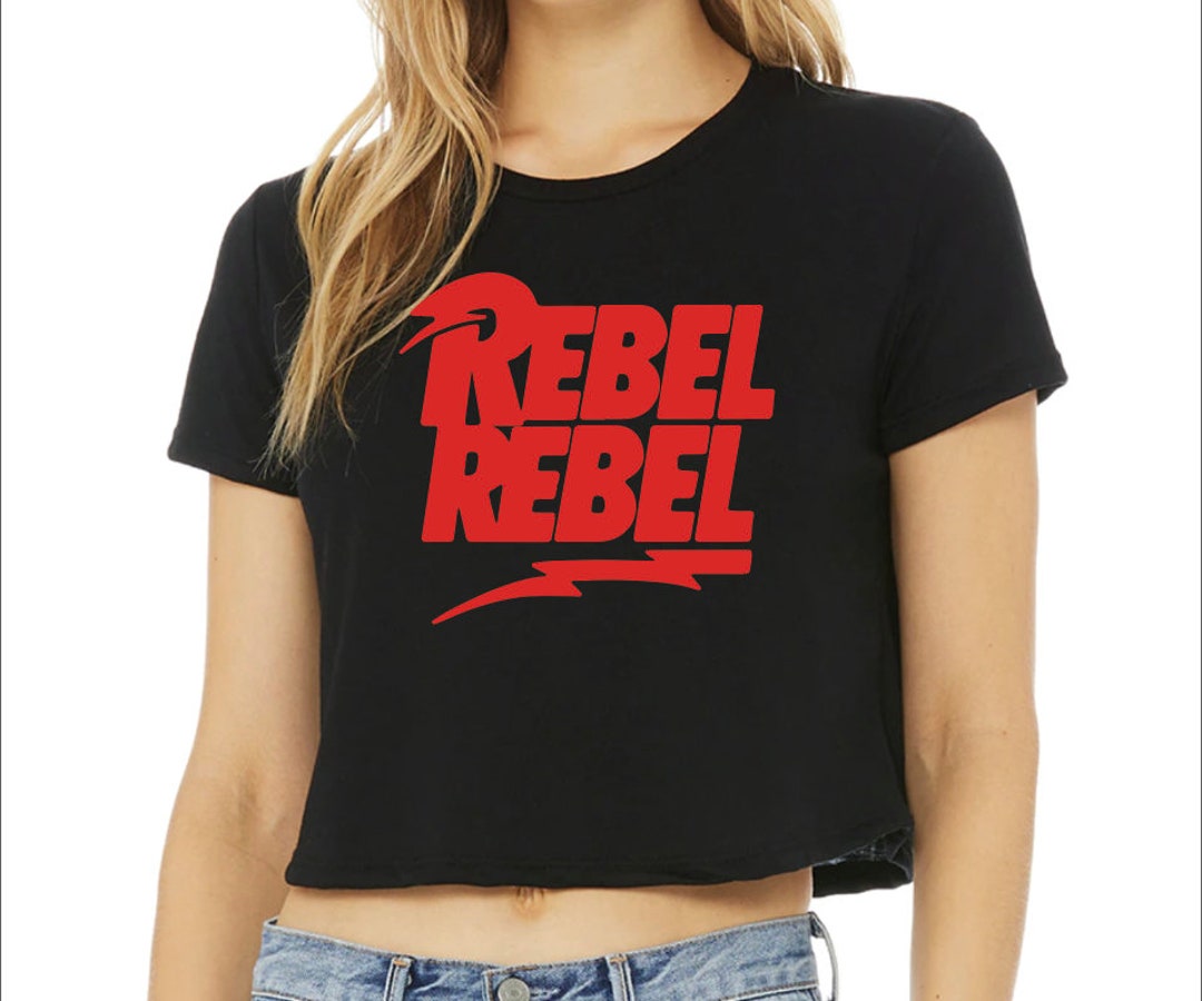 David Bowie Rebel Rebel Crop Top | Women Fashion | Gifts for Her | Glam ...