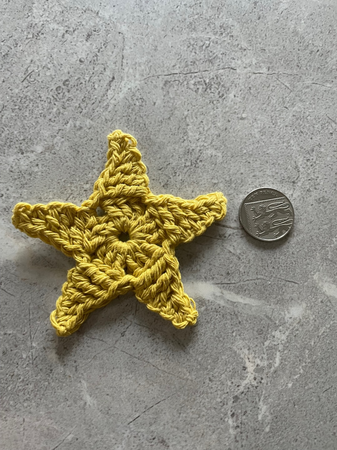 Crochet Star Applique 100% Recycled Cotton, Embellishment - Etsy