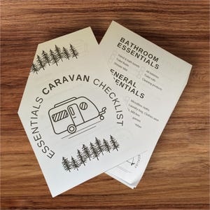 Caravan Essentials Checklist: Printable Packing Guide (digital Download ...