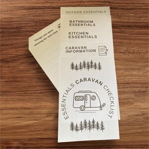 Caravan Essentials Checklist: Printable Packing Guide (digital Download ...