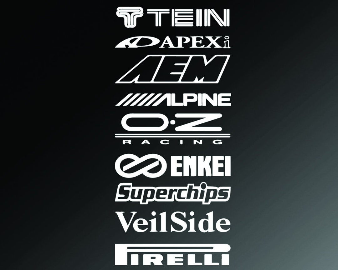 9 Sponsor Racing Decal Stickers JDM Cars Trucks & More Many Colors - Etsy