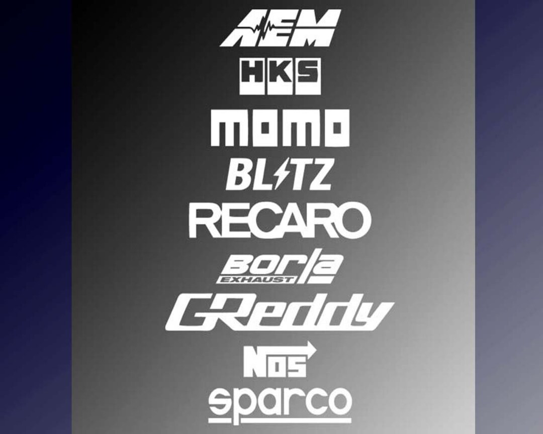 9 Racing Decal Sticker Sponsors JDM Cars Trucks Many Colors - Etsy