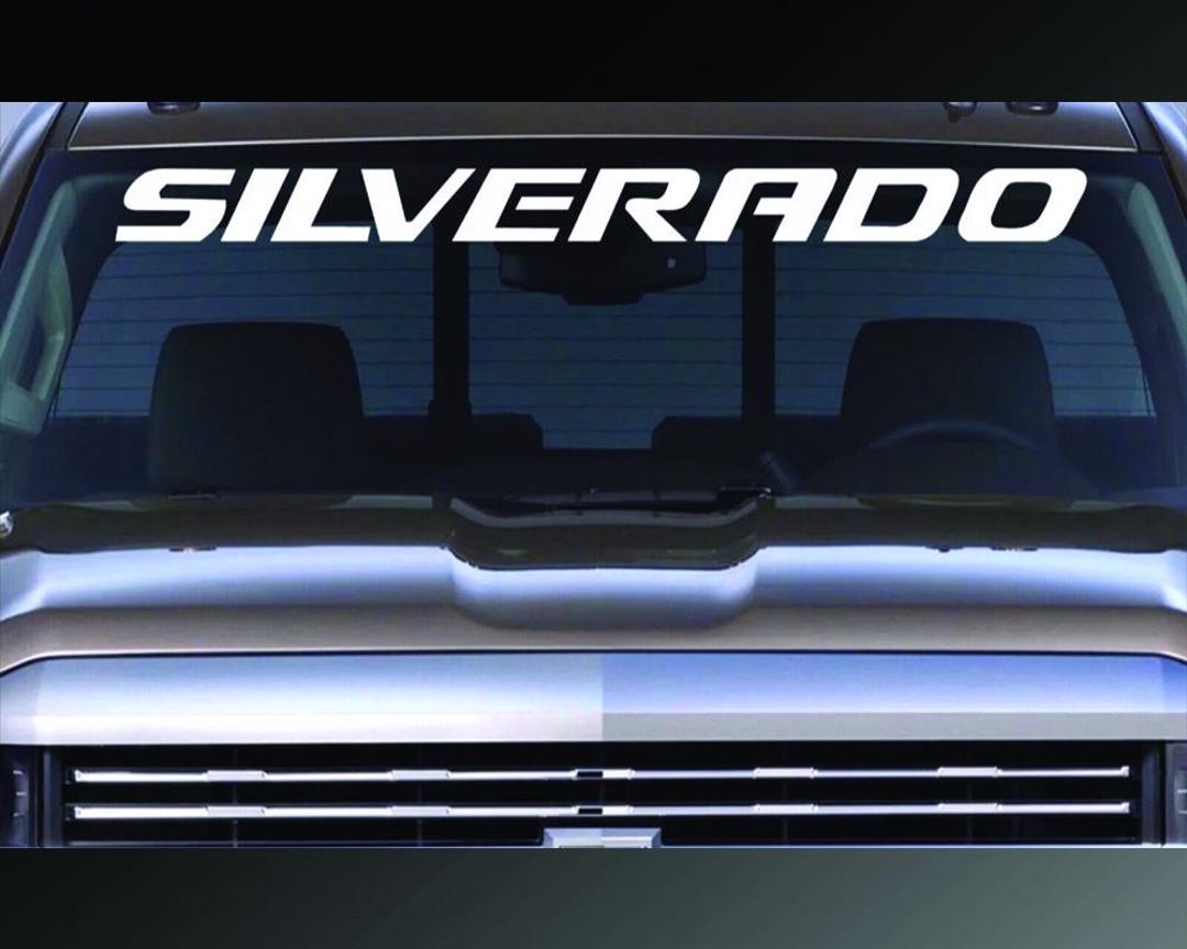 For SILVERADO Windshield Banner Vinyl Decal Sticker 40 W X 3.57 H - Etsy