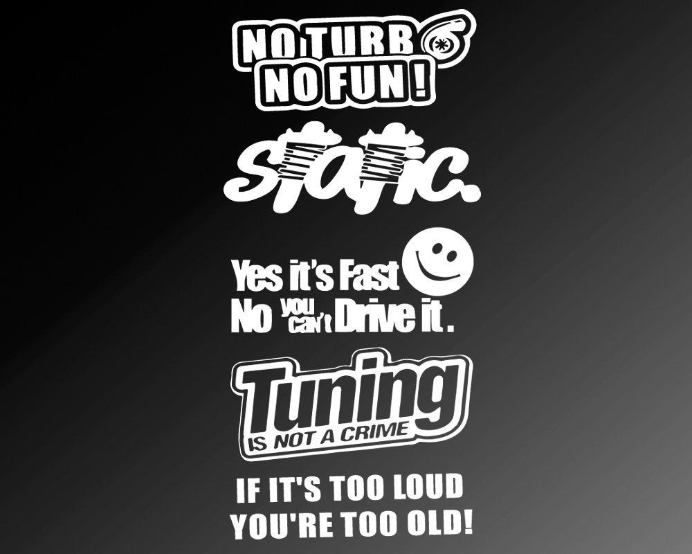 5 Logos graphics Car Decals Funny JDM Racing Stickers Drift | Etsy