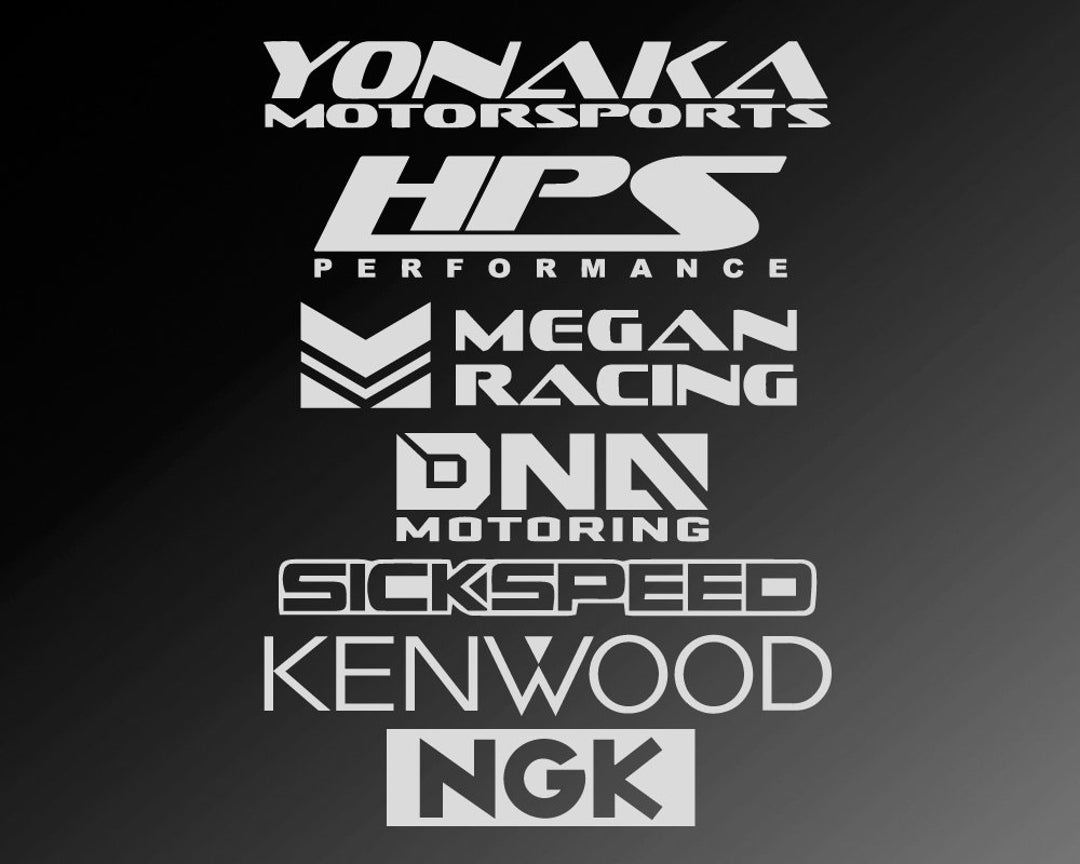 7 Racing Sponsor Decal Stickers Speed JDM Cars Trucks and More Many ...