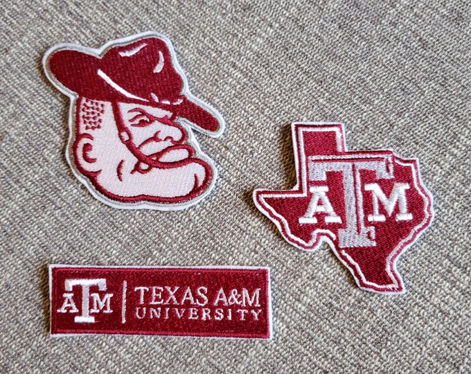 Aggies Glitter Iron on Patch - Etsy