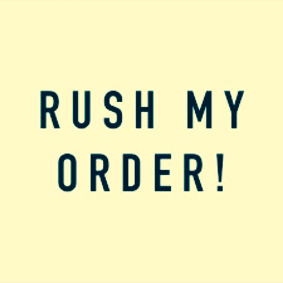 Rush My Order Add On - Etsy