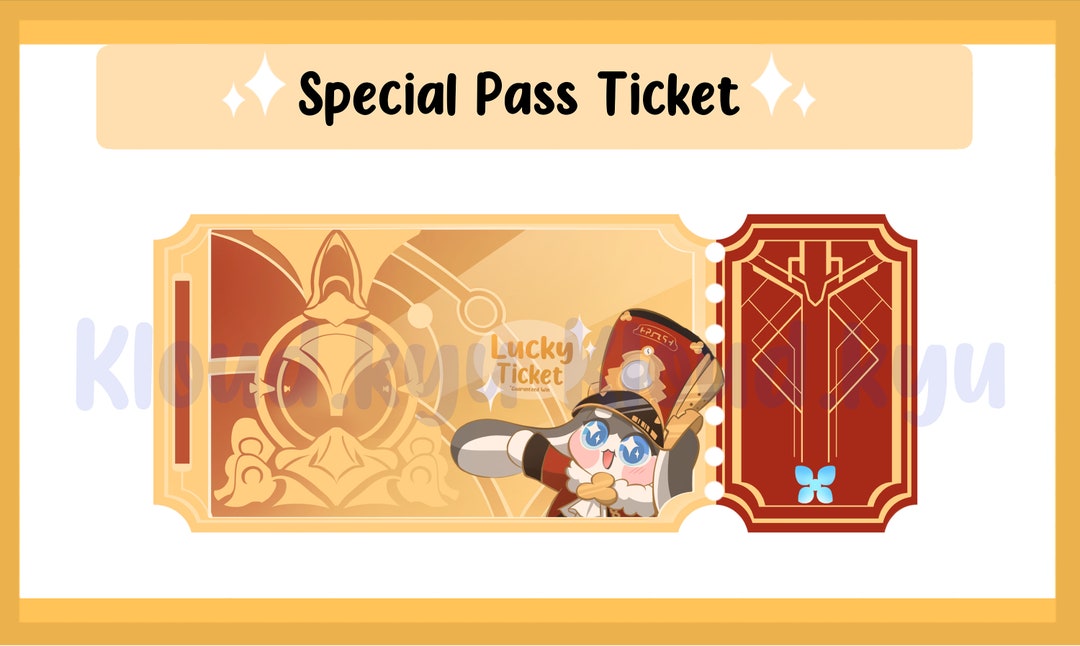 Honkai Star Rail Golden Special Pass Ticket - Etsy