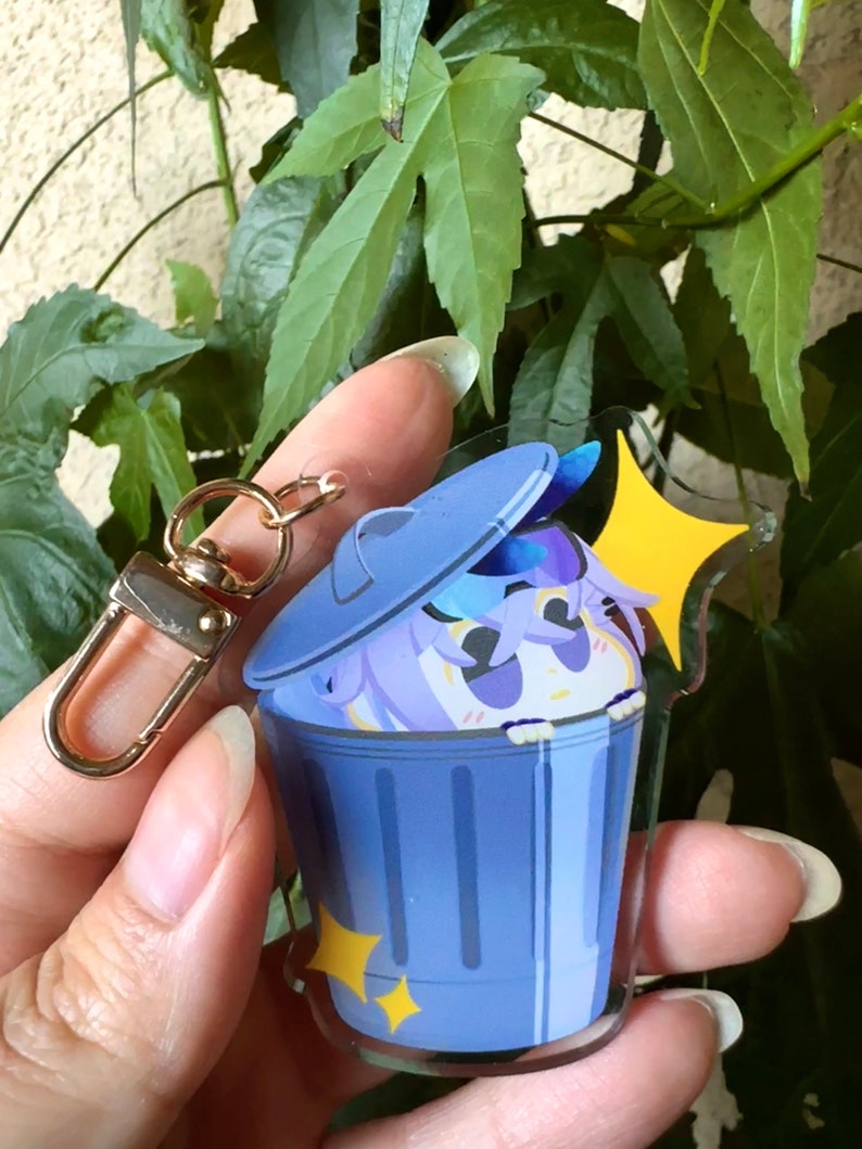 Honkai Star Rail Trash Can Acrylic Clear Charms - Etsy