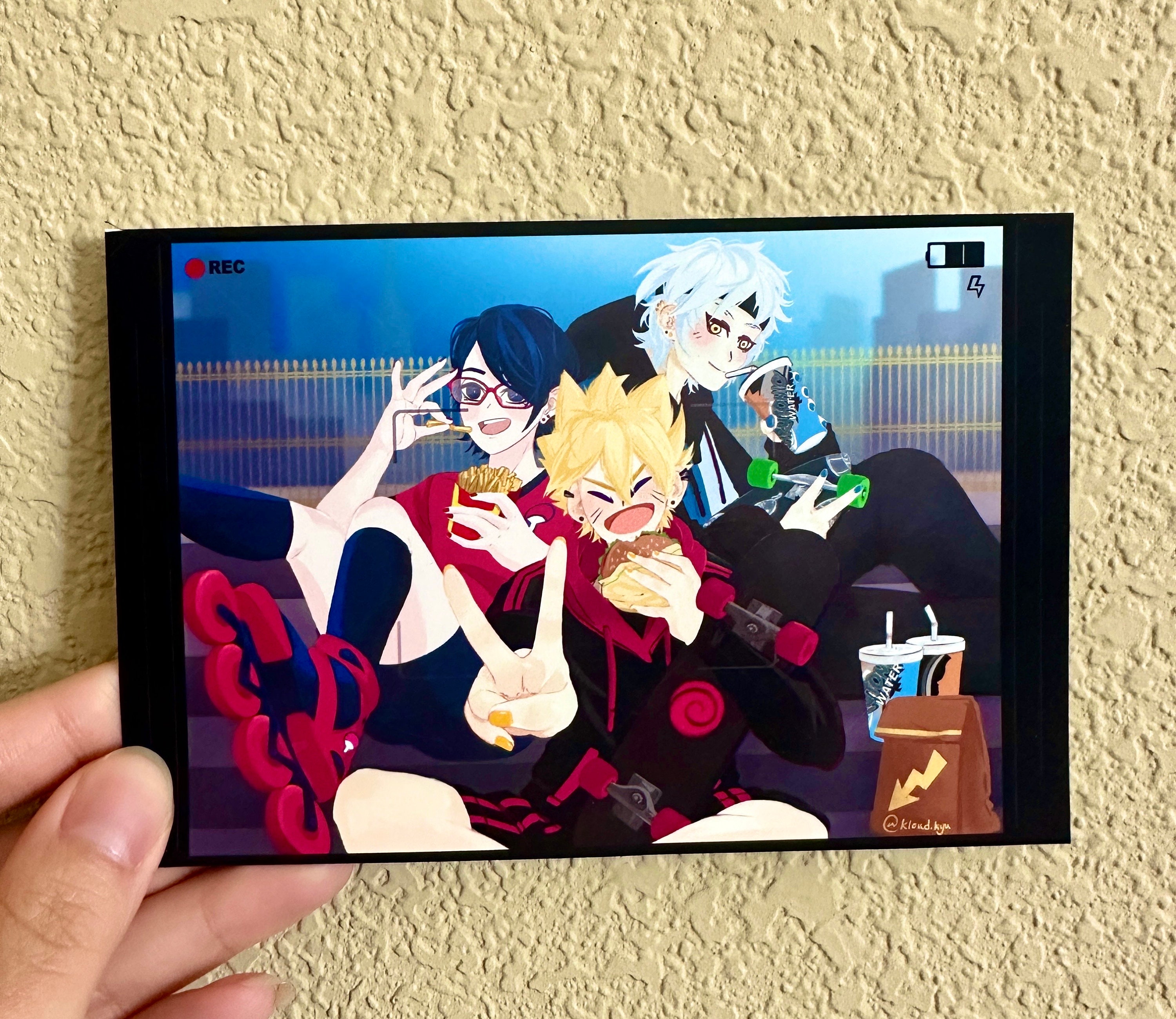 Boruto: Smile to the Camera Street Skating Print - Etsy