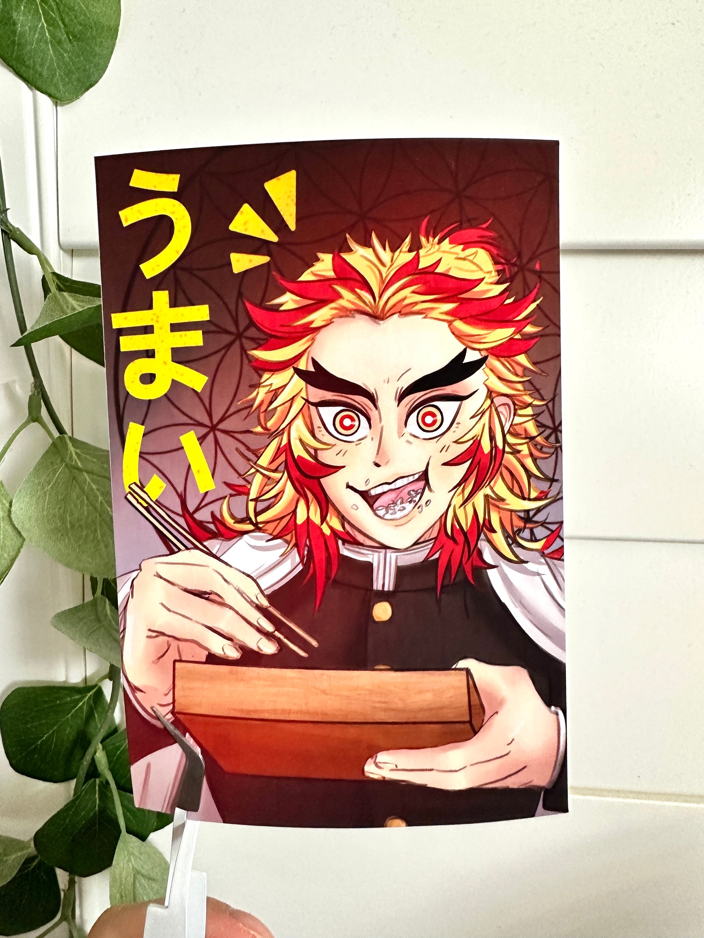 Kyojuro Rengoku Demon Slayer Kimetsu No Yaiba Umai Print - Etsy