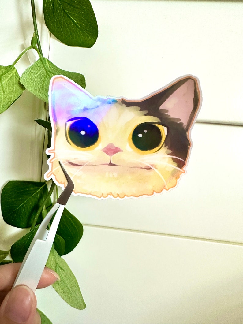 Cute Kawaii Funny Cat Meme Stickers - Etsy