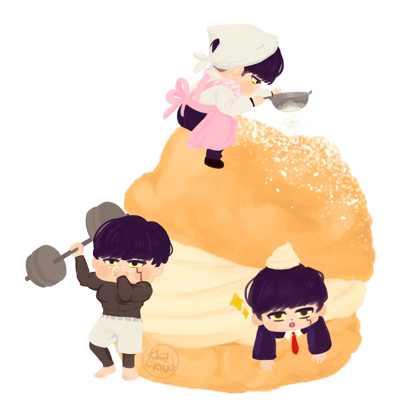 Cream Puff Mashle Sticker - Etsy