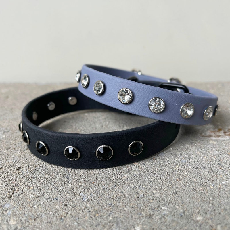 Rhinestone Dog Collar - Etsy