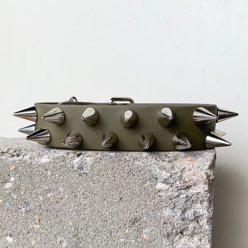 Spiked Dog Collar - Etsy