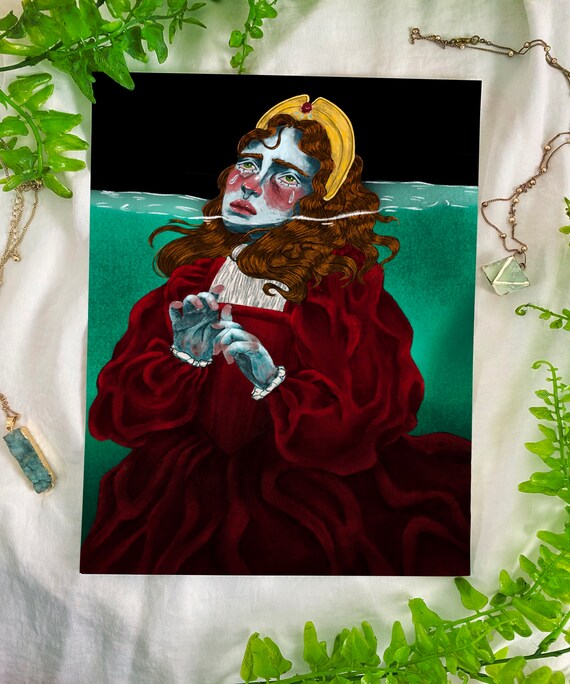 Weeping Maiden A4 Art Print | Etsy