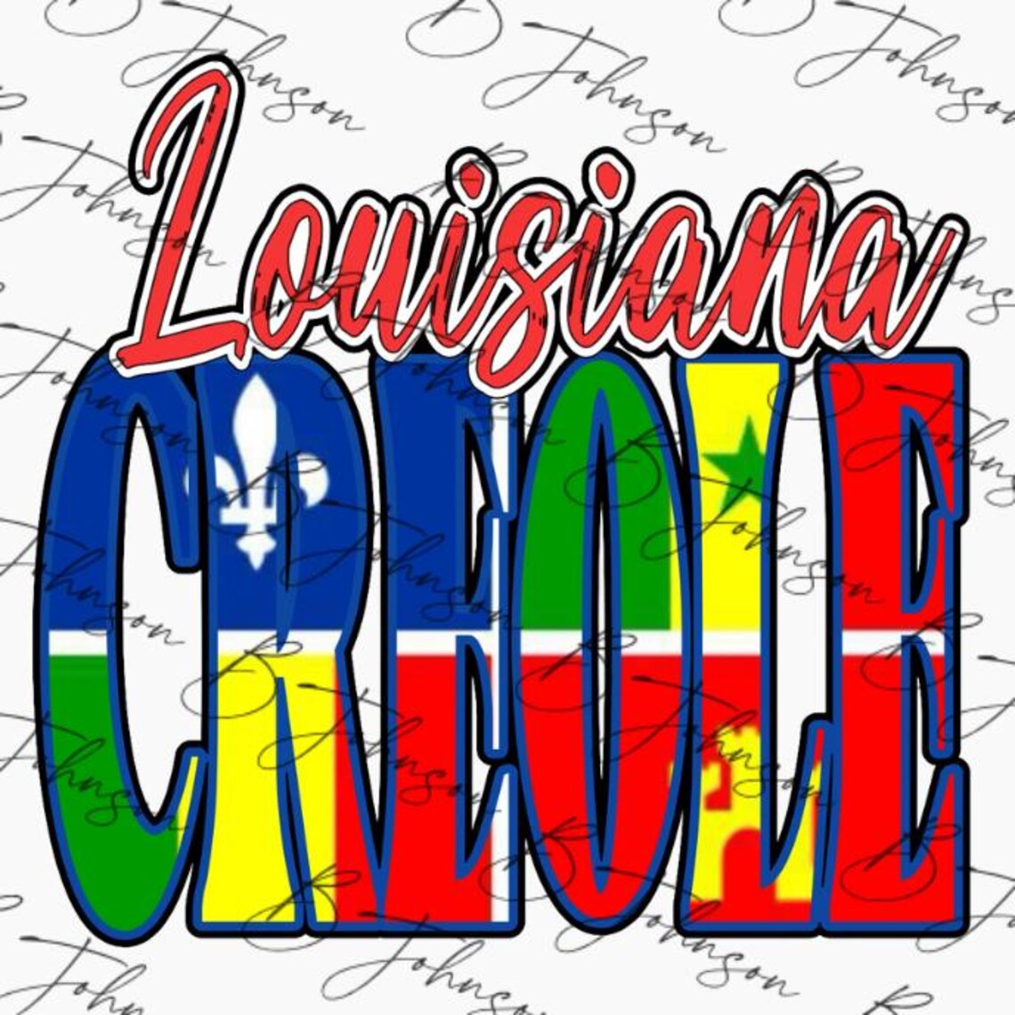 Louisiana Creole PNG Sublimation File - Etsy