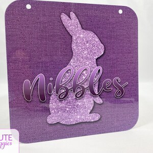 Rabbit Cage Tag, Rabbit Cage Accessories, Rabbit Name Tag, Rabbit Cage ...