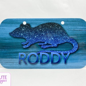 Rat Cage Tag, Rat Cage Accessories, Rat Name Tag, Rat Cage Name Tag ...