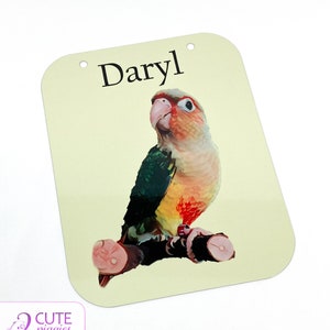 Bird Name Tag, Bird Cage Accessories, Pet Tag, Bird Personalized Cage ...