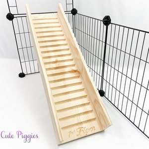 7.25" Guinea Pig Ramp With Sides, Guinea Pig Accessory, Rabbit Ramp ...