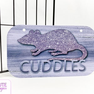 Rat Cage Tag, Rat Cage Accessories, Rat Name Tag, Rat Cage Name Tag ...