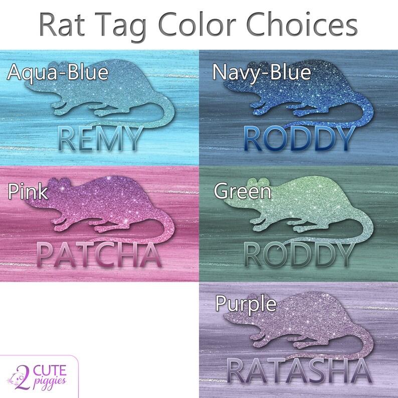 Rat Cage Tag, Rat Cage Accessories, Rat Name Tag, Rat Cage Name Tag ...