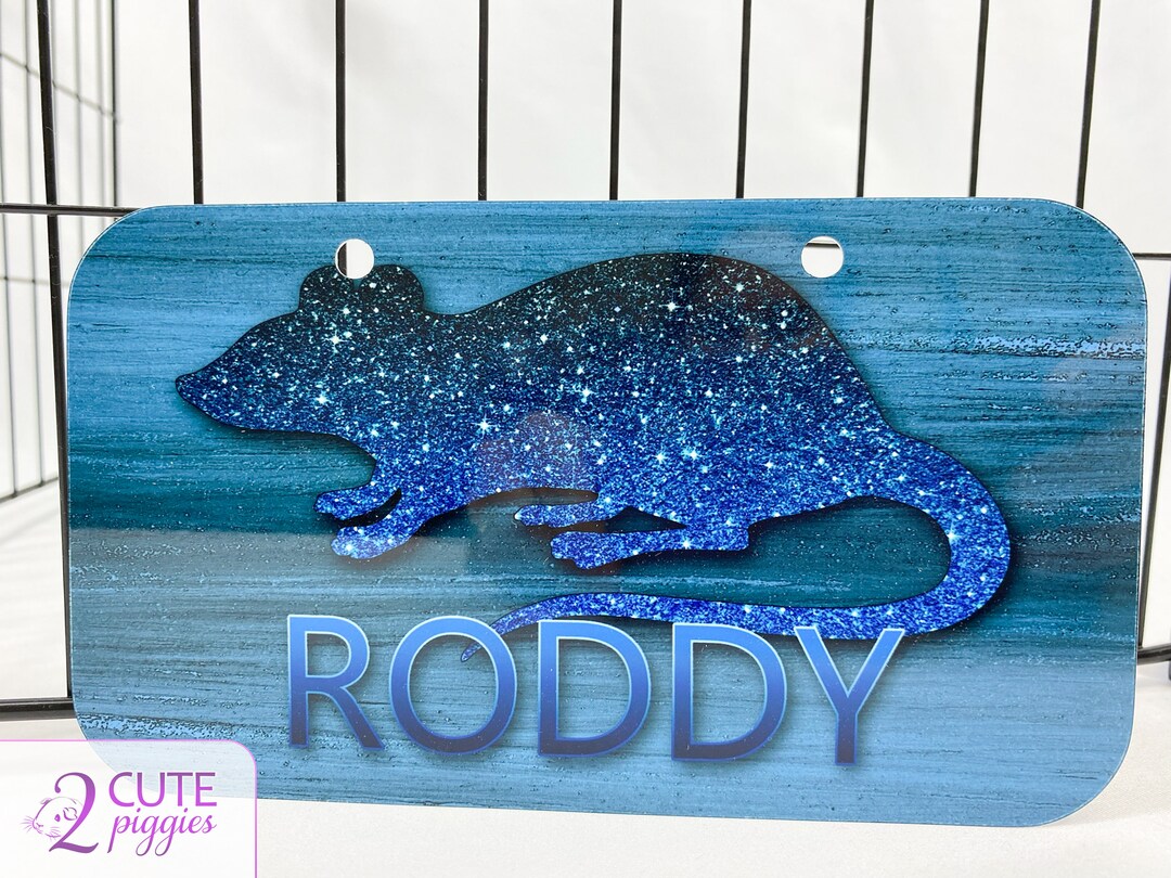 Rat Cage Tag, Rat Cage Accessories, Rat Name Tag, Rat Cage Name Tag ...