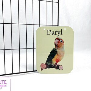 Bird Name Tag, Bird Cage Accessories, Pet Tag, Bird Personalized Cage ...