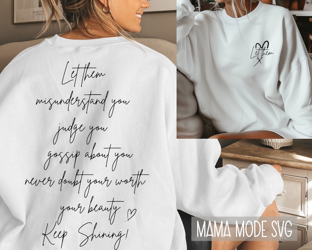 Let Them Svg PNG | You Matter Svg | Mental Health Svg | Let Them Quote ...