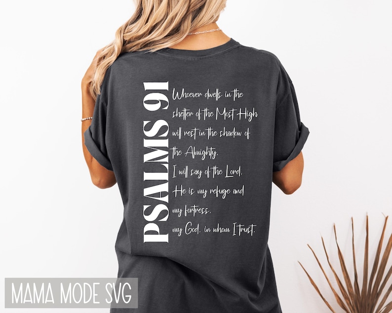 Psalms 91 SVG PNG | Jesus Apparel Svg | Religious Svg | Trendy ...