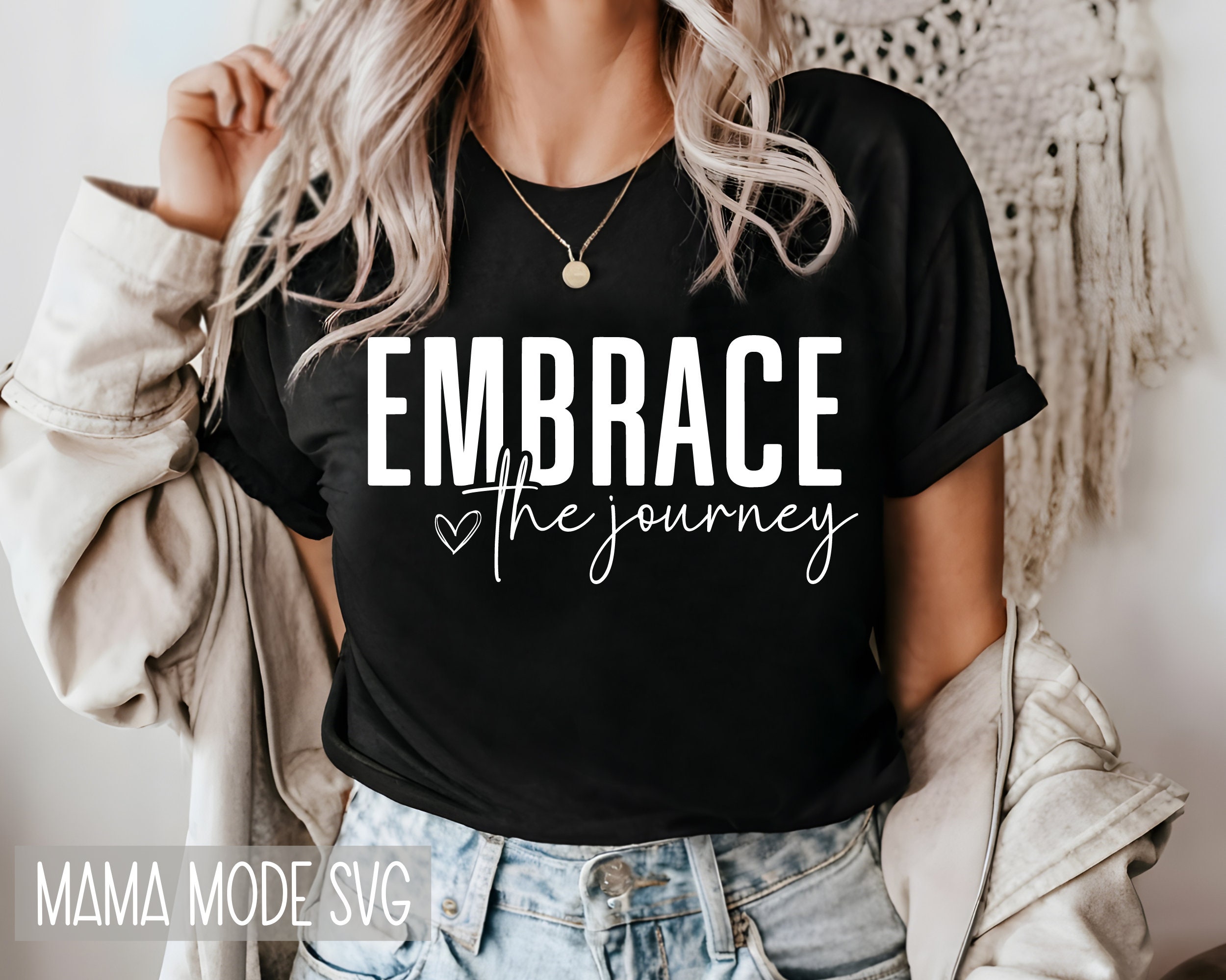 Embrace the Journey SVG Kindness Svg Boho Motivational Svg Inspiring ...