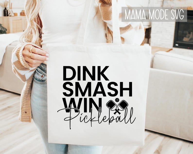 Pickleball Dink Smash Win SVG PNG: Cut File for Shirts, Wall Art - Etsy