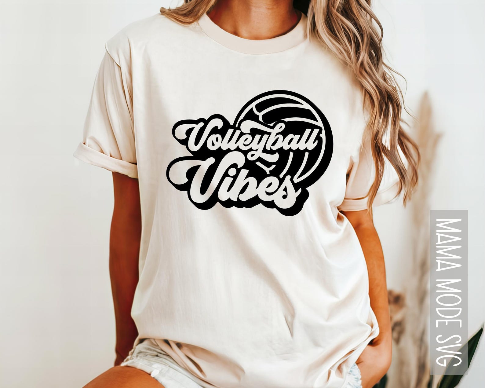 Volleyball Vibes SVG PNG | Volleyball Mom Shirt Svg | Volleyball Svg ...