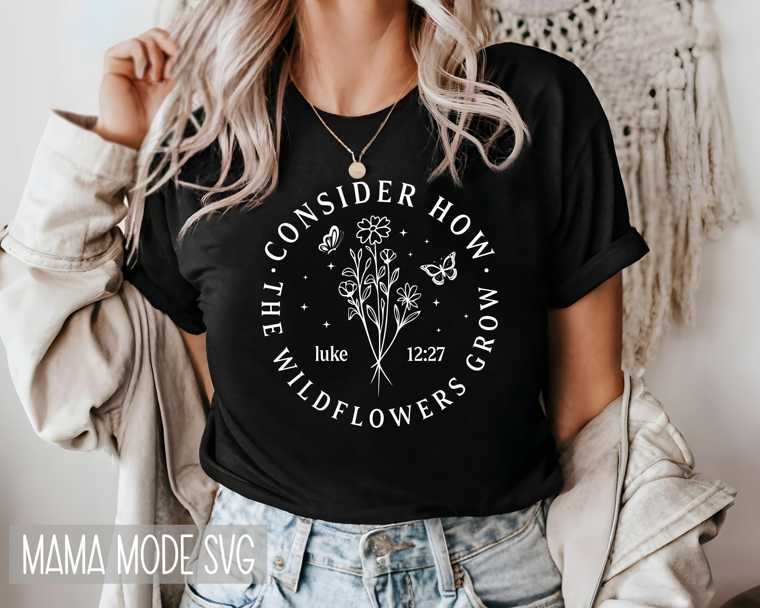 Bible Verse SVG PNG | Bible SVG | Consider How the Wildflowers Grow ...