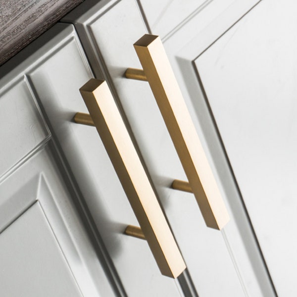 Solid Brass Drawer Pulls - Etsy