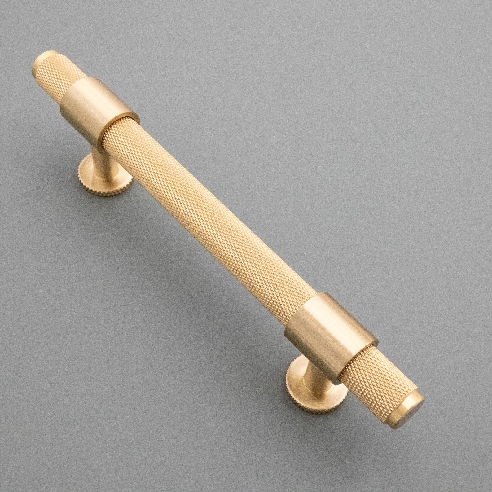 Solid Brass Knurled Drawer Pulls and Knobs T-bars Drawer Handles ...
