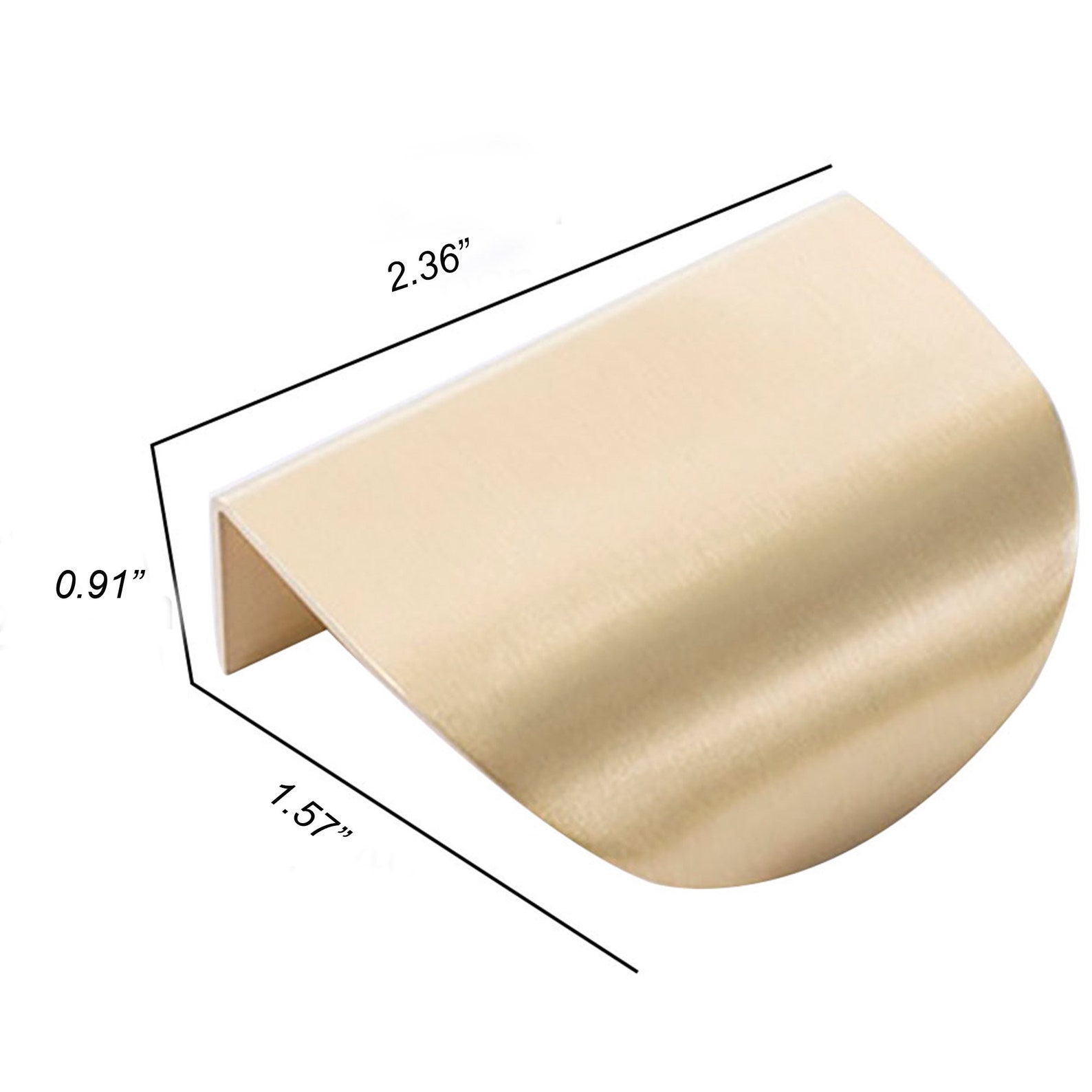 Black Invisible Drawer Pulls - Handle Finger Pull, Cabinet Hardware - Etsy