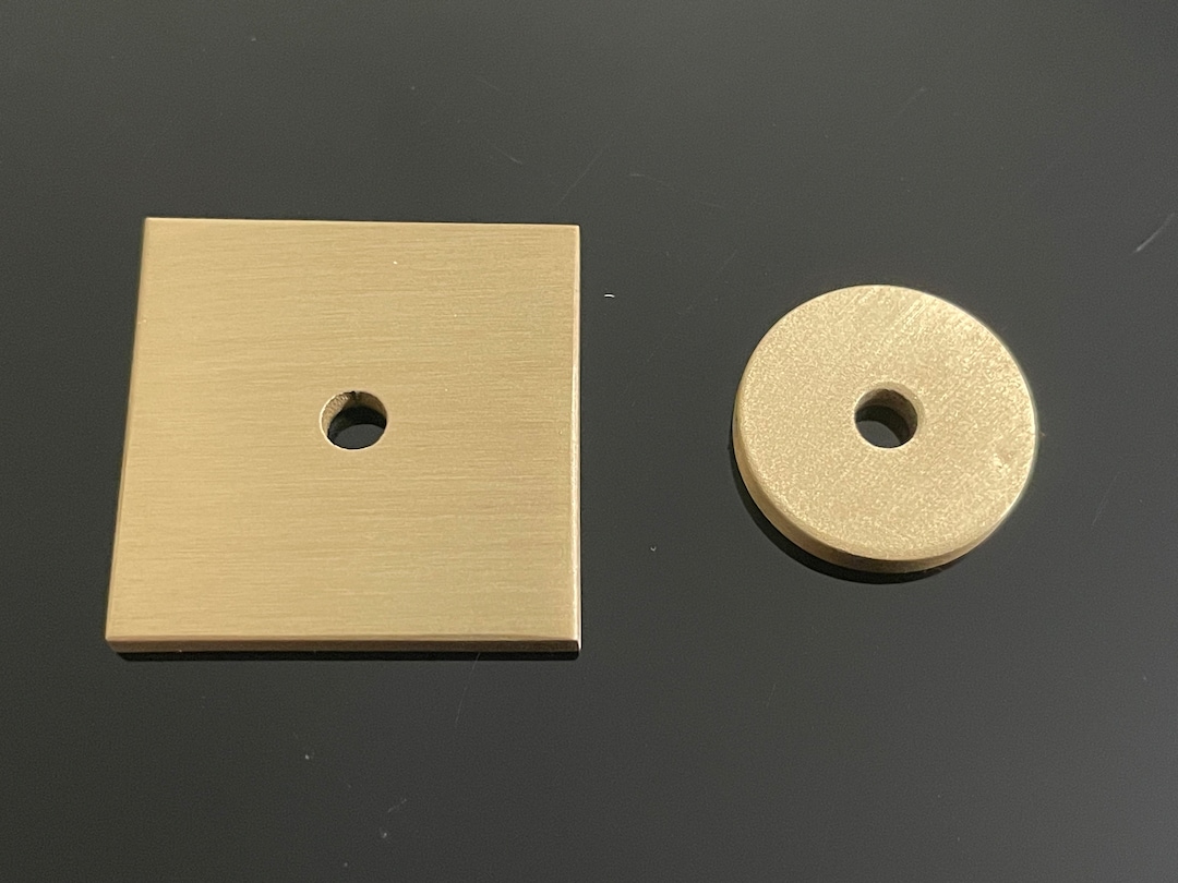Brushed Brass Backplate for Cabinet Knobs and Cabinet Pulls - Etsy